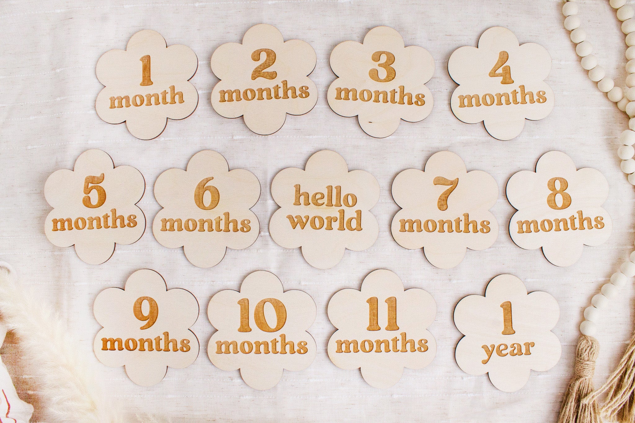 Flower Baby Milestone Signs – The Print Pantry