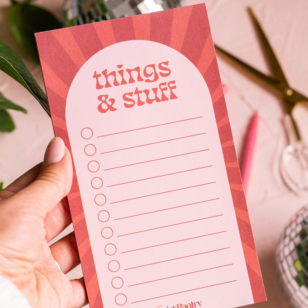 Things & Stuff Notepad – The Print Pantry
