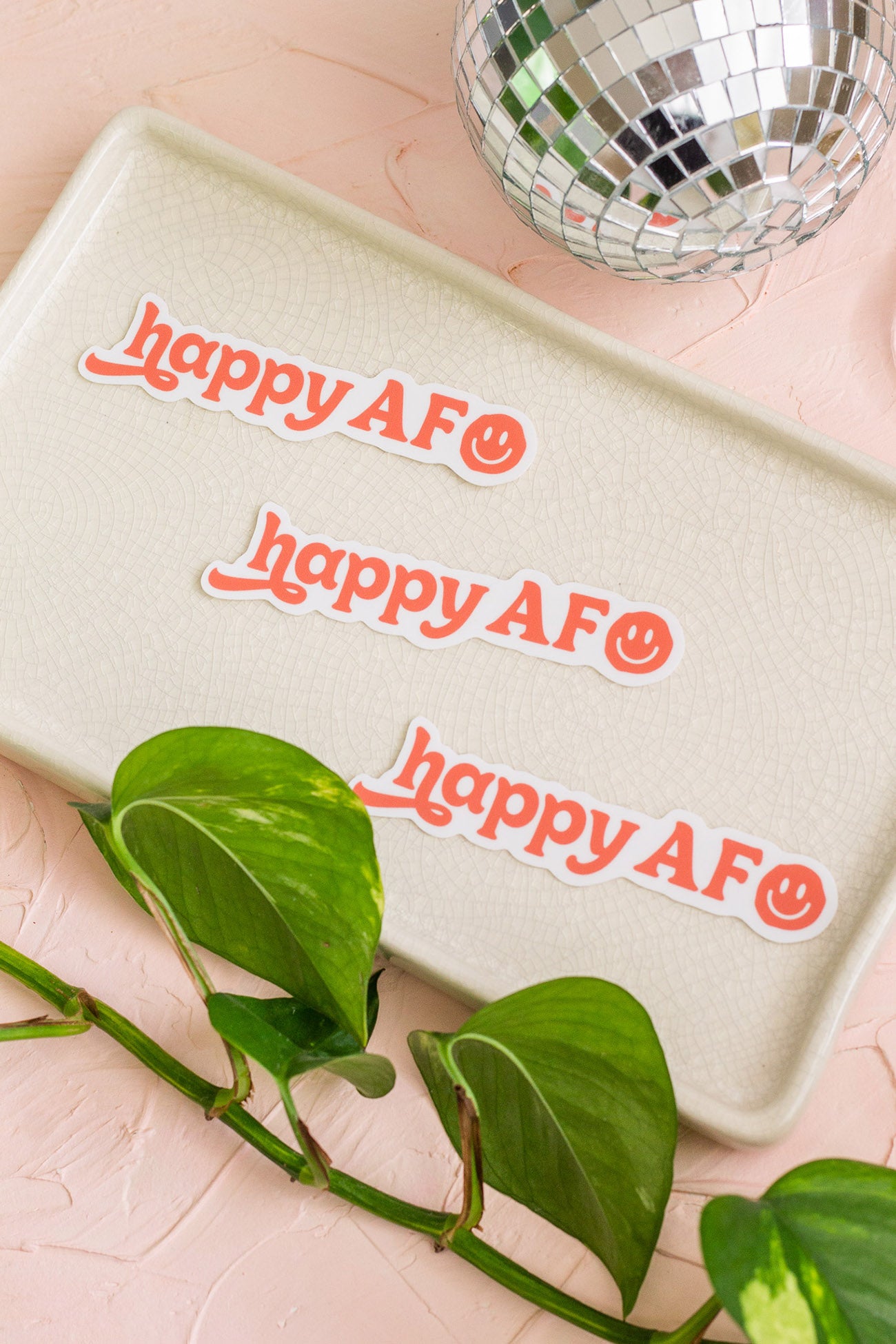 Happy AF Sticker – The Print Pantry