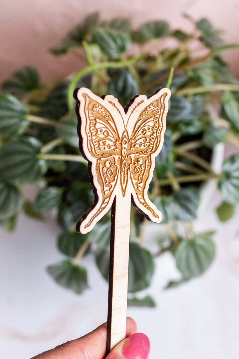 Butterfly Wooden Plant Stake – The Print Pantry